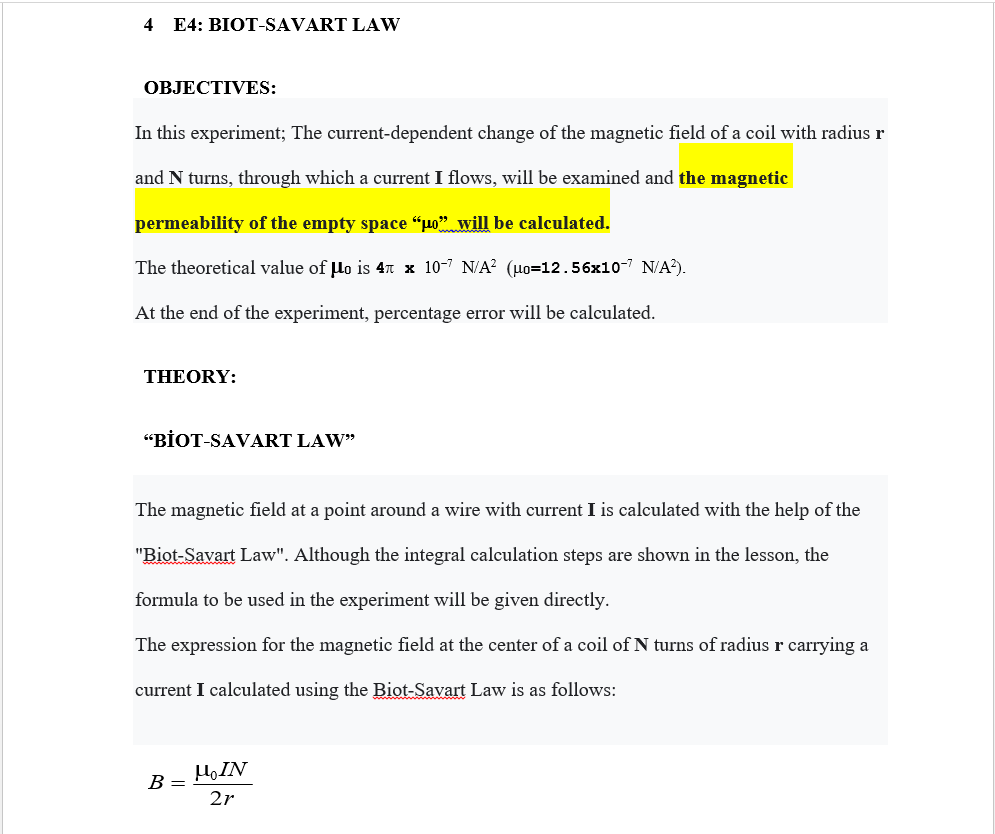 Solved OBJECTIVES: In this experiment; The current-dependent | Chegg.com