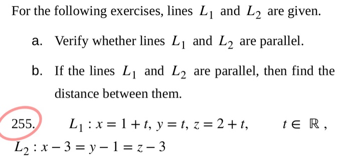 Solved For the following exercises, lines Lj and L2 are | Chegg.com
