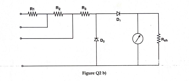 Solved The rectifier based AC voltmeter shown in Figure Q2 | Chegg.com