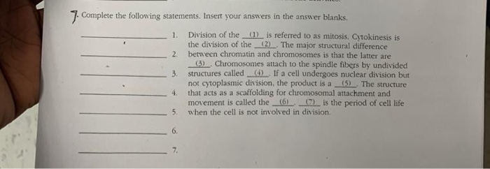 Solved Complete the following statements. Insert your | Chegg.com