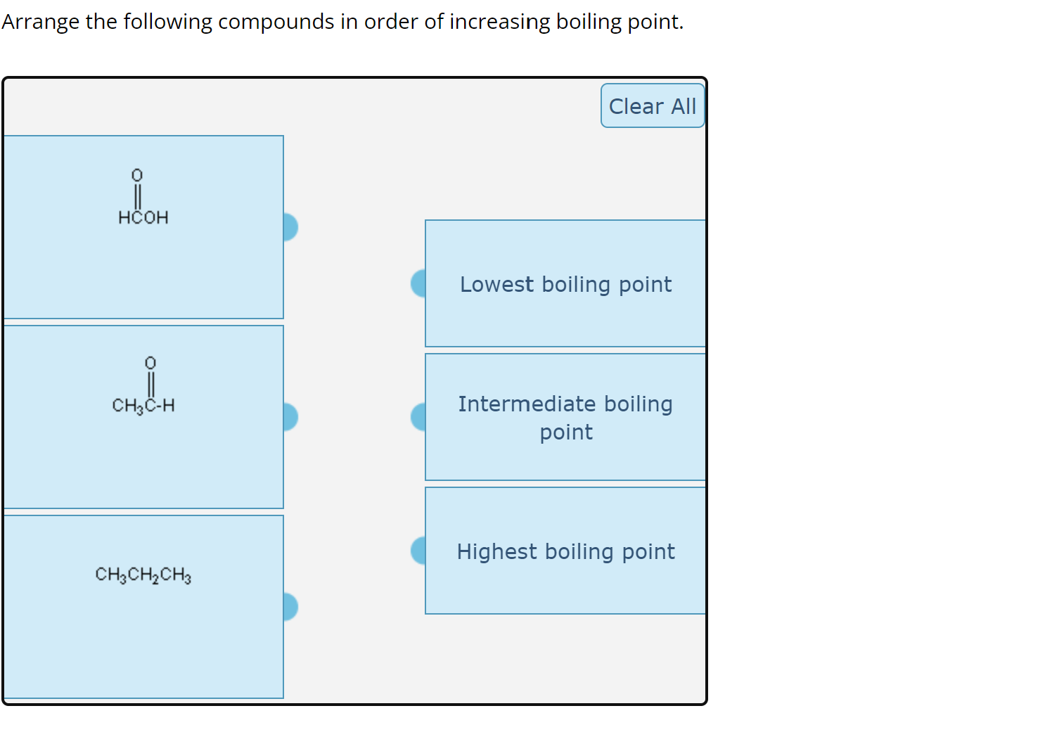 Solved Arrange the following compounds in order of | Chegg.com