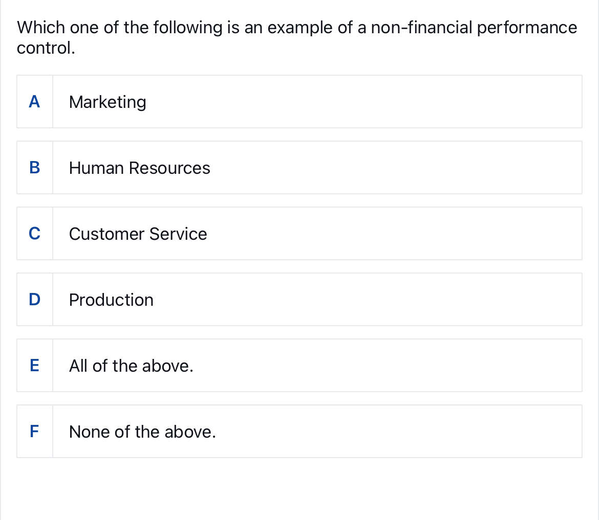 Solved Which one of the following is an example of a | Chegg.com