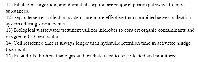 Solved 11) Inhalation, ingestion, and dermal absorption are | Chegg.com