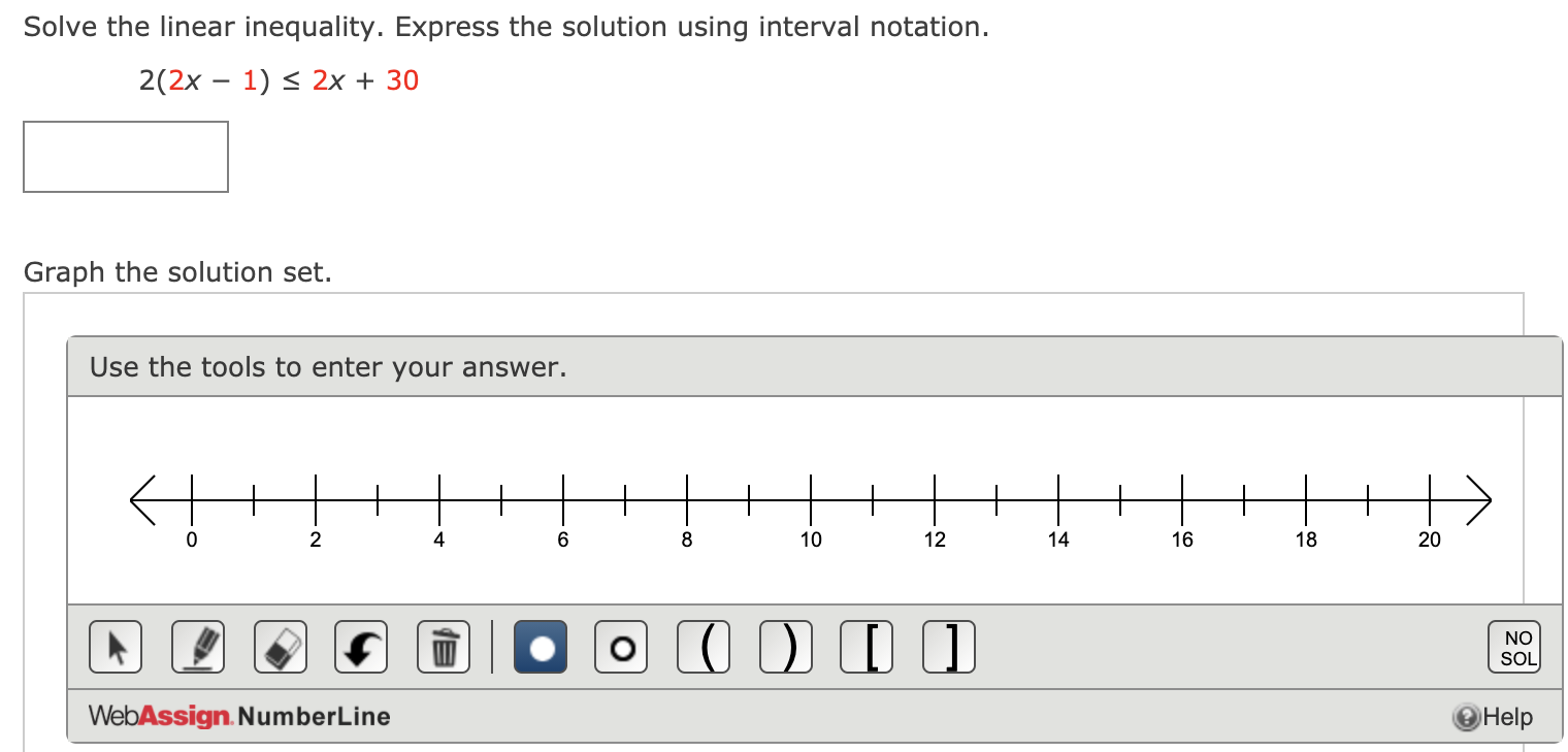 Solved Solve the linear inequality. Express the solution | Chegg.com
