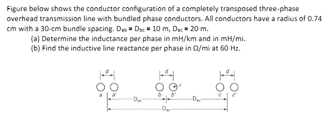 Solved Figure below shows the conductor configuration of a | Chegg.com