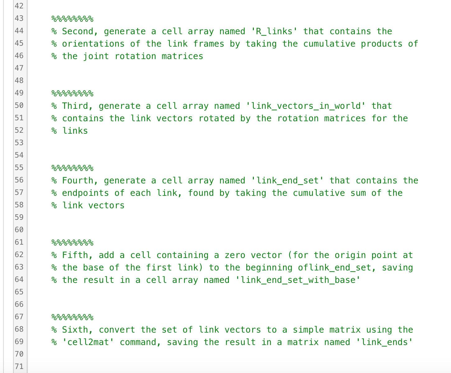 Use the vector and rotation functions you created | Chegg.com