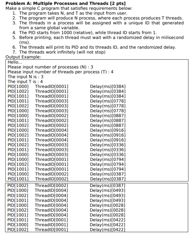 solve the following operating system problems | Chegg.com