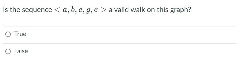 Solved The following five questions are about walks on this | Chegg.com