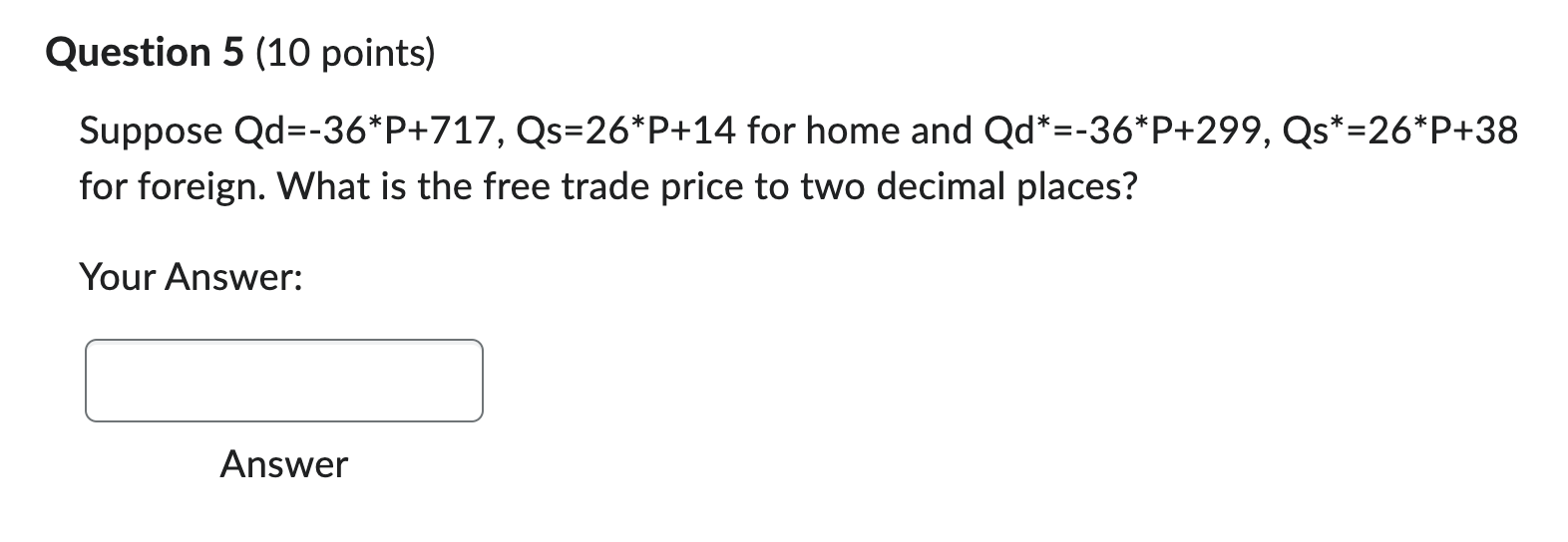 Solved Question 5 (10 ﻿points)Suppose | Chegg.com