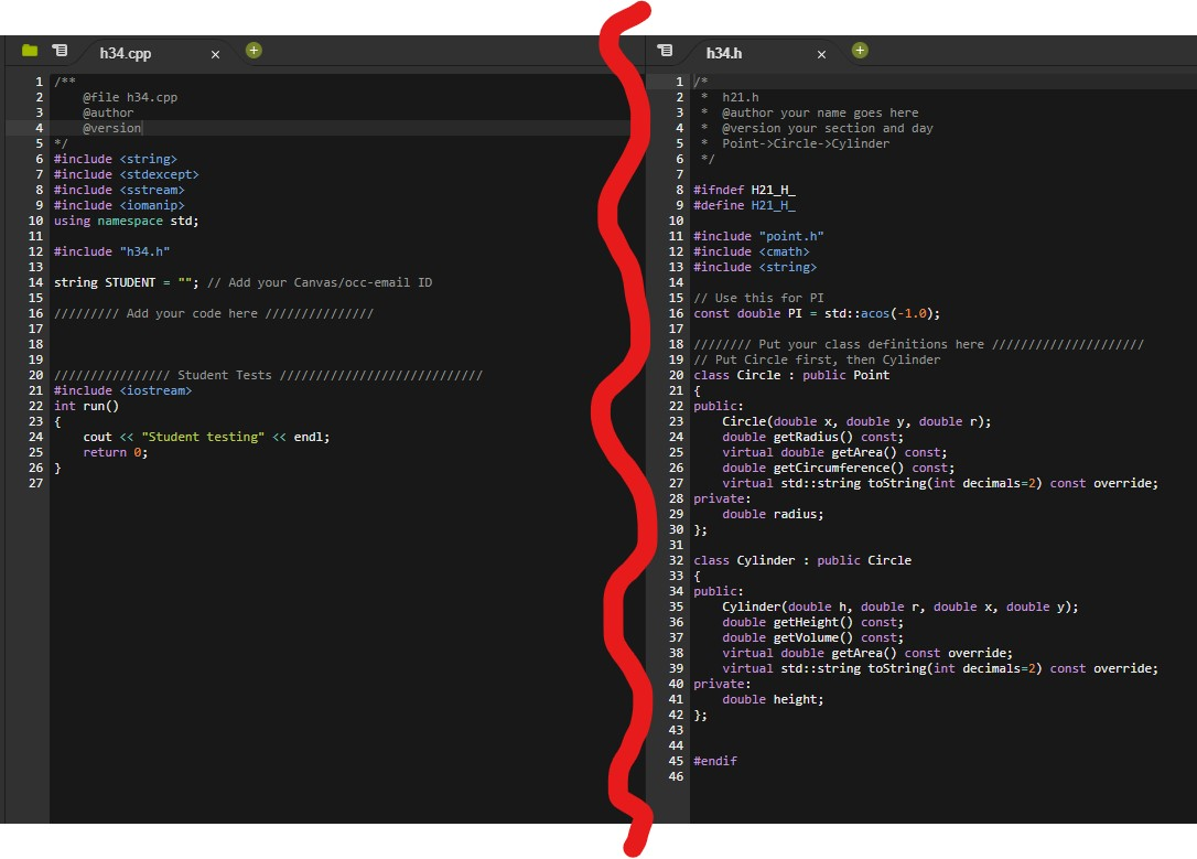 Solved he base class, Point, includes the two fields, x and | Chegg.com