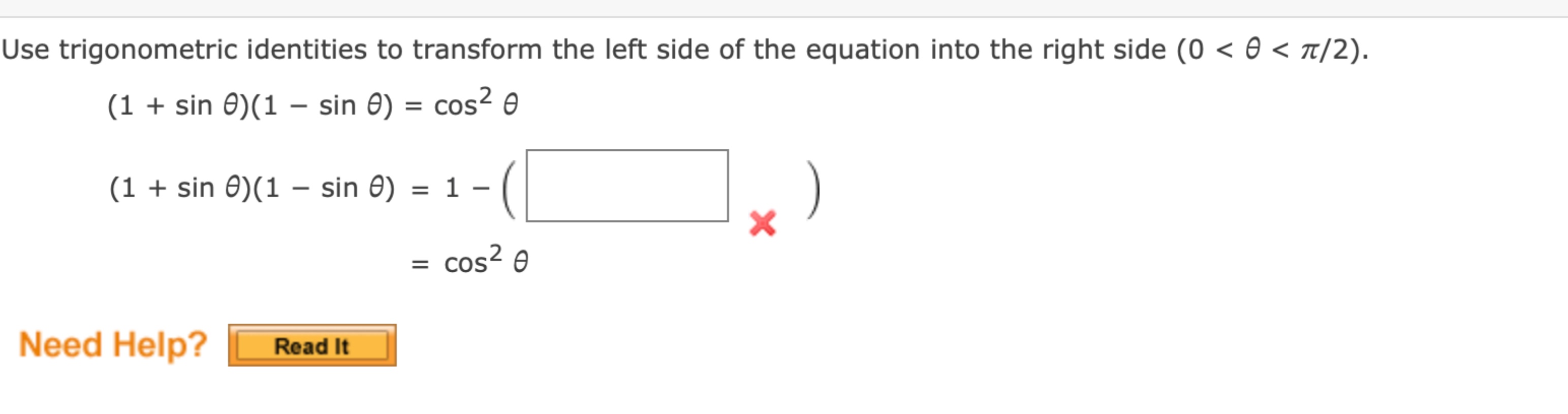 Solved Use trigonometric identities to transform the left | Chegg.com