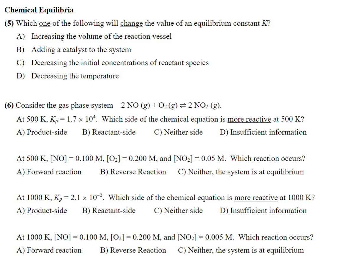 Solved Chemical Equilibria | Chegg.com