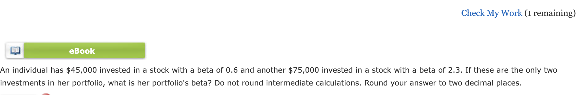 Solved Check My Work (1 remaining) In individual has $45,000 | Chegg.com