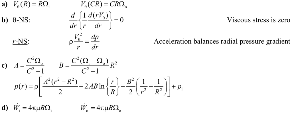 Solved 2) A Newtonian fluid of constant density ρ and | Chegg.com