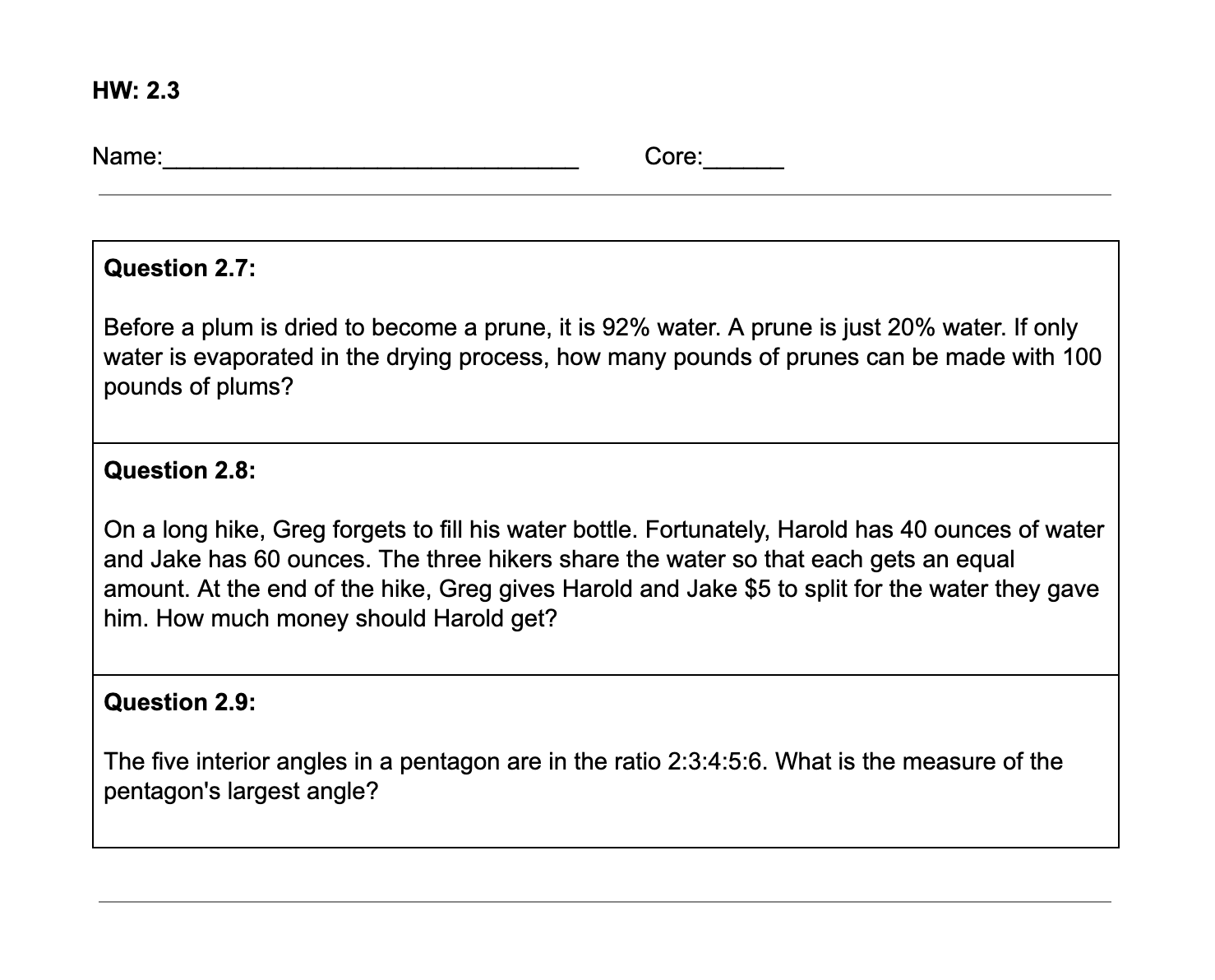 Solved HELLO, NEED HELP WITH QUESTION 2.7. Please Show all | Chegg.com