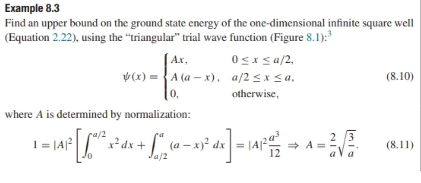 Solved {aces Con A Use A Trial Wave Function Of The