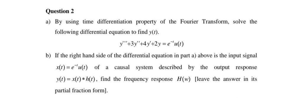 Solved Question 2 a) By using time differentiation property | Chegg.com