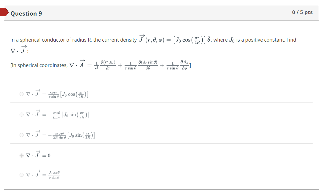 Solved So I have one component in the "theta" direction. | Chegg.com