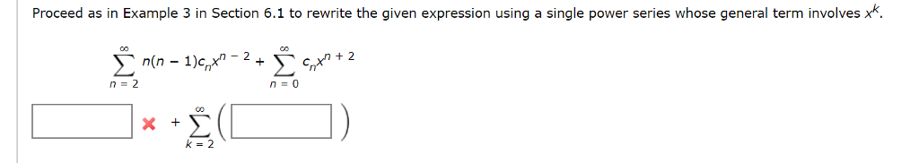 Solved Proceed as in Example 3 in Section 6.1 to rewrite the | Chegg.com