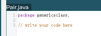 Solved Writing a generic class Implement the Pair class: a | Chegg.com