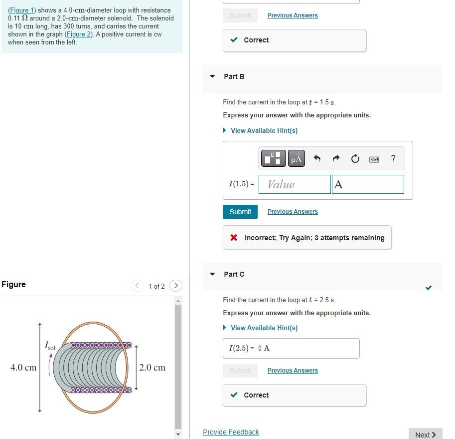 Solved (Figure 1) shows a 4.0-cm-diameter loop with | Chegg.com