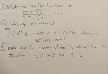 Solved DOC u @ Determine primitive function to (x-2) & x41 | Chegg.com