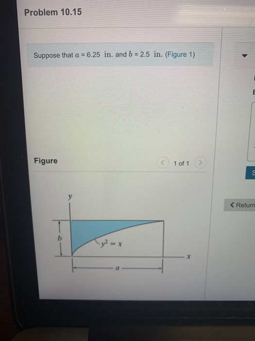 Solved Problem 10.15 Suppose that a-6.25 in, and b-2.5 in. | Chegg.com