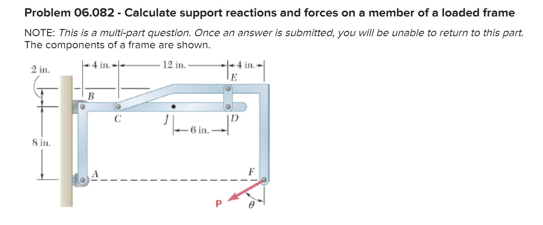 Solved Problem 06.082 - Calculate support reactions and | Chegg.com