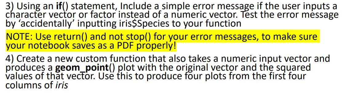 Solved 3 Using An If Statement Include A Simple Error 2956