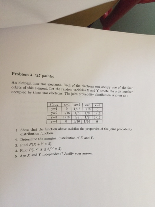 Solved Problem 4 (25 points An element has two electrons. | Chegg.com