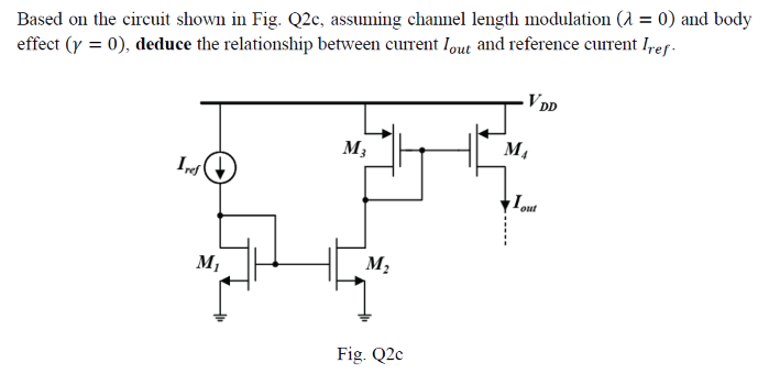 Solved Based on the circuit shown in Fig. Q2c, assuming | Chegg.com