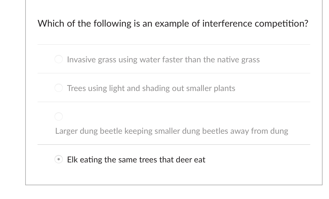Solved Which of the following is an example of interference | Chegg.com