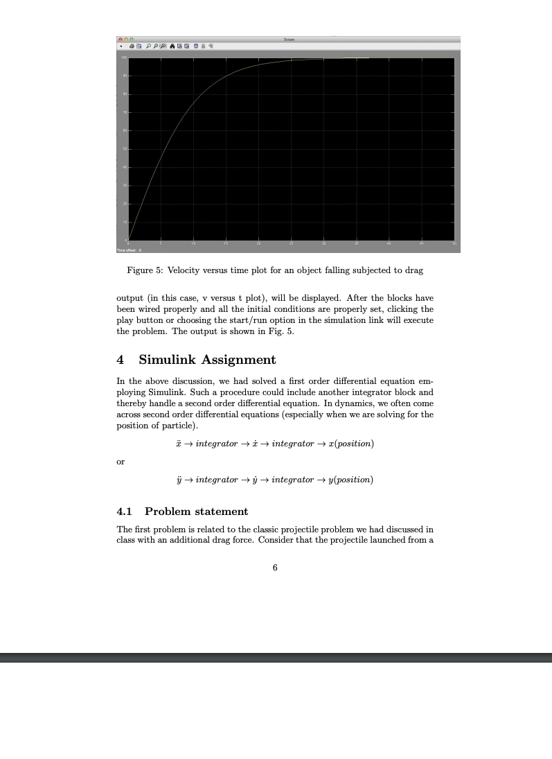 PPP ALGO Figure 5: Velocity versus time plot for an | Chegg.com