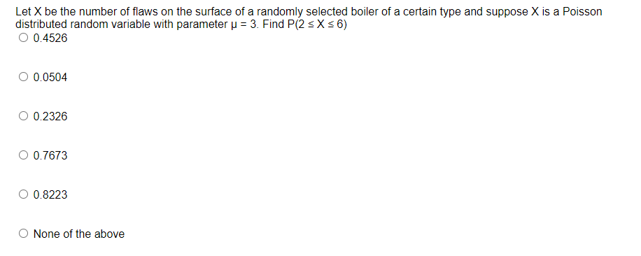 Solved Let X be the number of flaws on the surface of a | Chegg.com