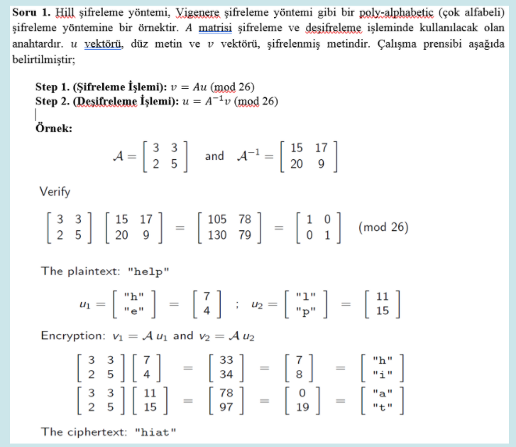 Solved discrete math 1-The Hill encryption method is an | Chegg.com