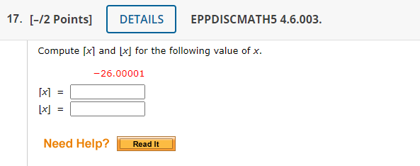 Solved 15. [-12 Points] DETAILS EPPDISCMATH5 4.6.001. | Chegg.com