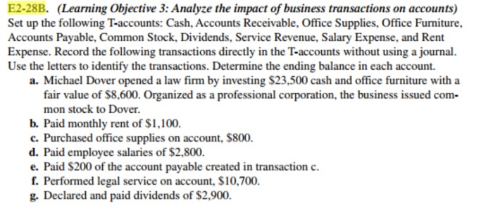 Solved 3 dede mmon S ca) 23 CO) 8boo E2-28B. (Learning | Chegg.com
