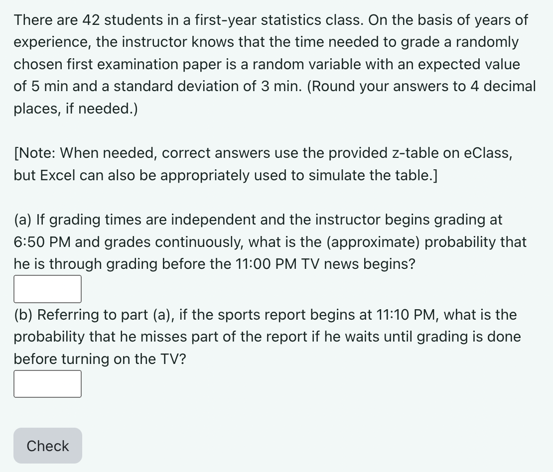 Solved There are 42 students in a first-year statistics | Chegg.com