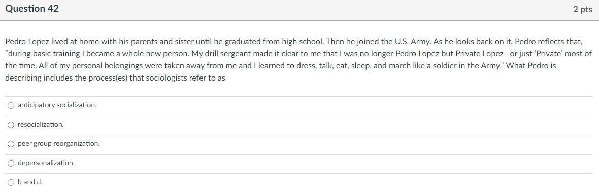 Solved Question 40 Two main types of statuses are ascribed | Chegg.com