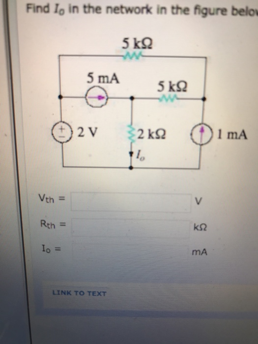 Solved ***Find I0 in the network in the figure below using | Chegg.com