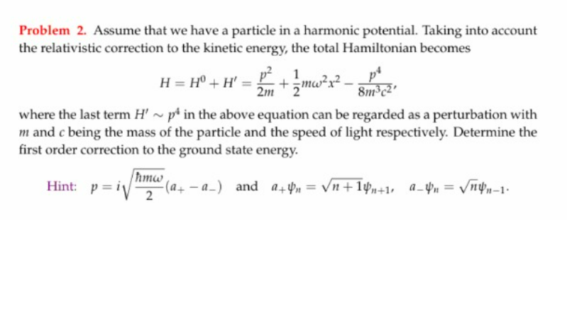 Solved Problem 2. Assume that we have a particle in a | Chegg.com