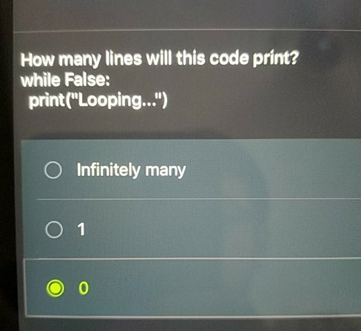 Solved I want to know why the answer is 0. The code is | Chegg.com