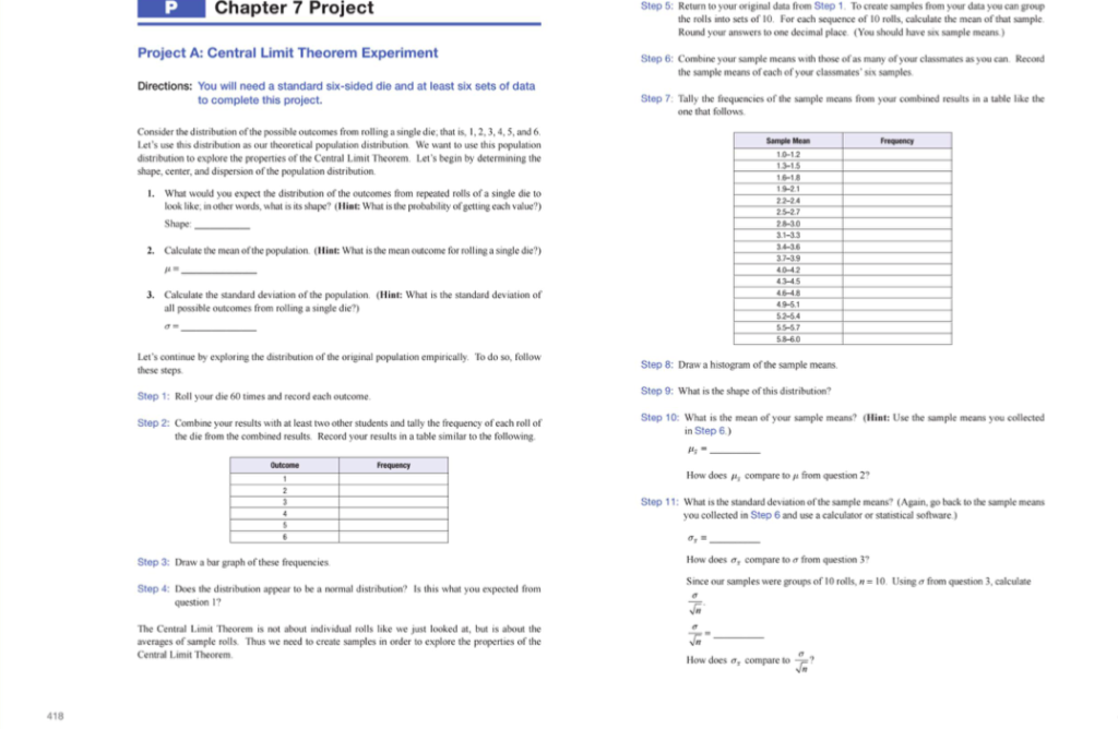 Chapter 7 Project P Step 5: Return to your original | Chegg.com