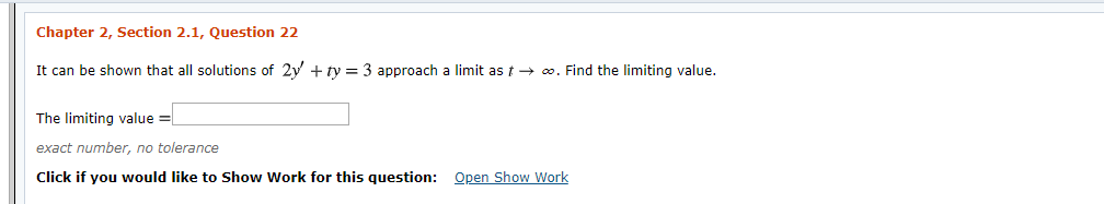 Solved Chapter 2, Section 2.1, Question 22 It can be shown | Chegg.com