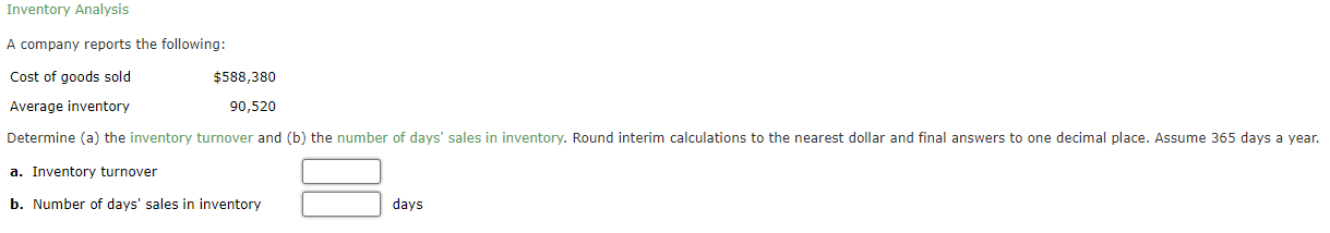 Solved Inventory AnalysisA company reports the | Chegg.com