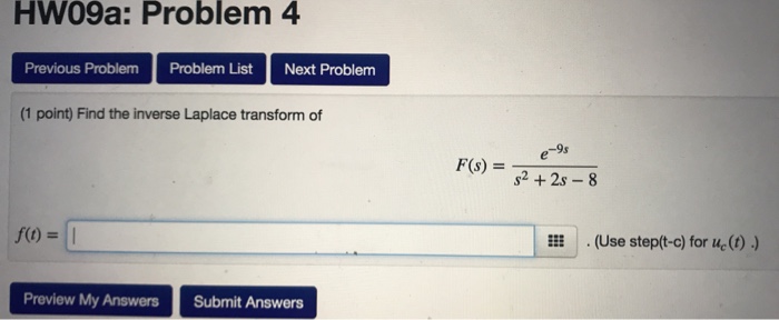 HW09a: Problem 4 Previous Problem Problem ListNext | Chegg.com