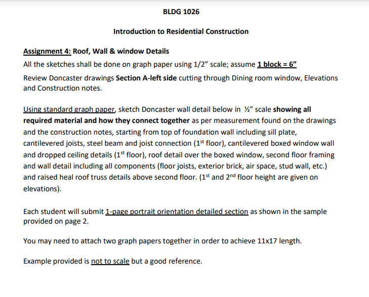 Introduction to Residential Construction Assignment | Chegg.com