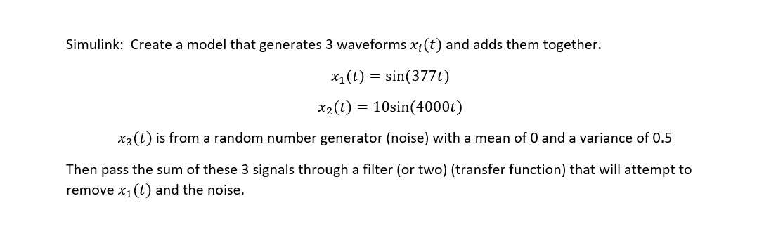Solved Simulink: Create a model that generates 3 waveforms | Chegg.com