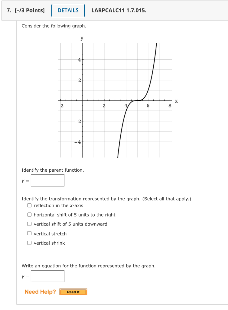 Solved 6. [-12 Points) DETAILS LARPCALC11 1.7.011. Use the | Chegg.com