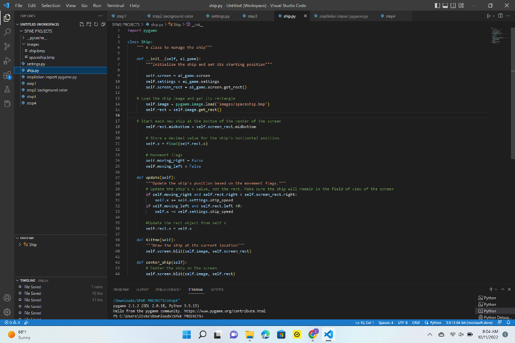 Solved Can someone read through my code and possibly figure | Chegg.com